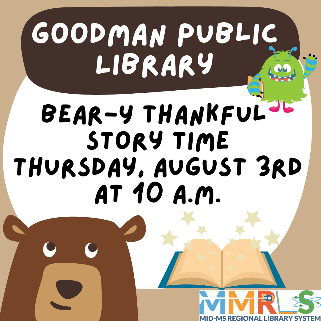 Bear-y Thankful Storytime – Mid-MS Regional Library System