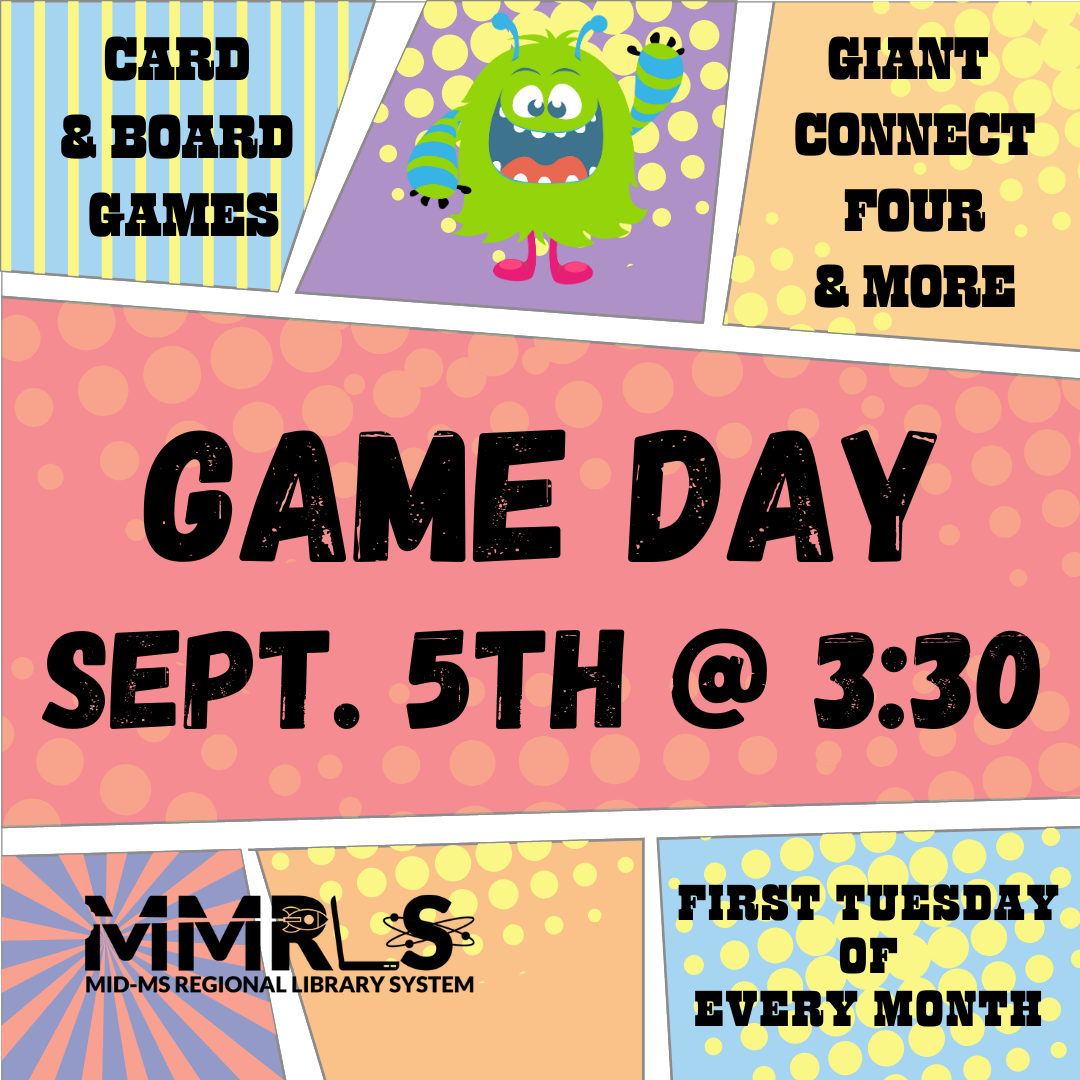 Activity Game Day – Mid-MS Regional Library System