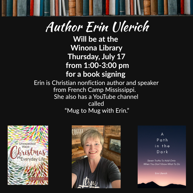 Book Signing with Author Erin Ulerich – Mid-MS Regional Library System
