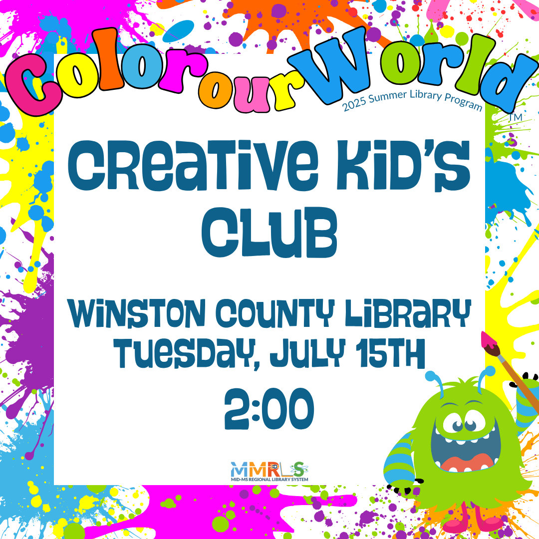 Creative Kid’s Club – Mid-MS Regional Library System