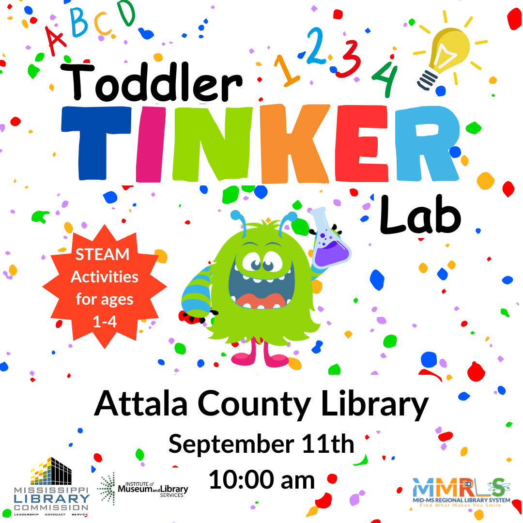 Toddler Tinker Lab – Mid-MS Regional Library System